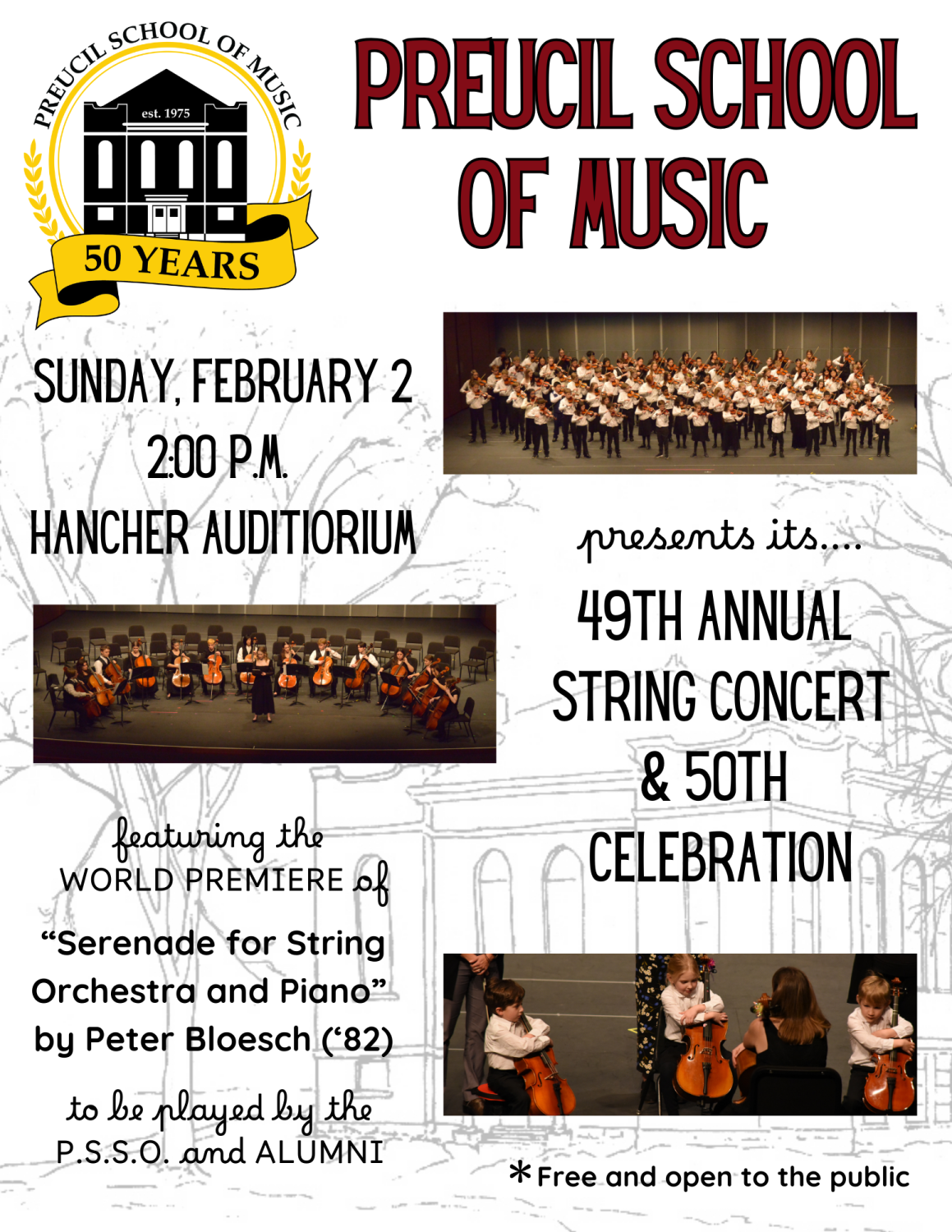 50th Golden Anniversary Celebration Archives | Preucil School of Music